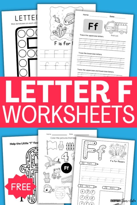 Free Printable Letter F Worksheets