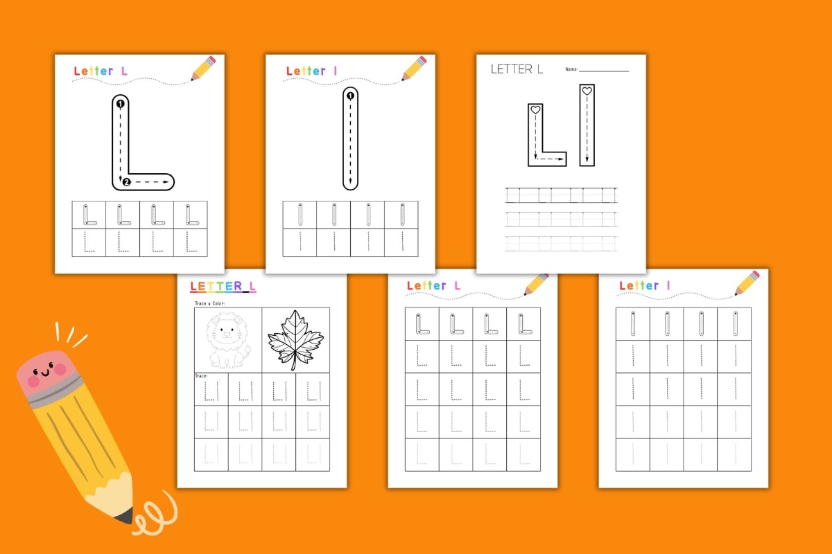 Free Printable Letter L Tracing Worksheets