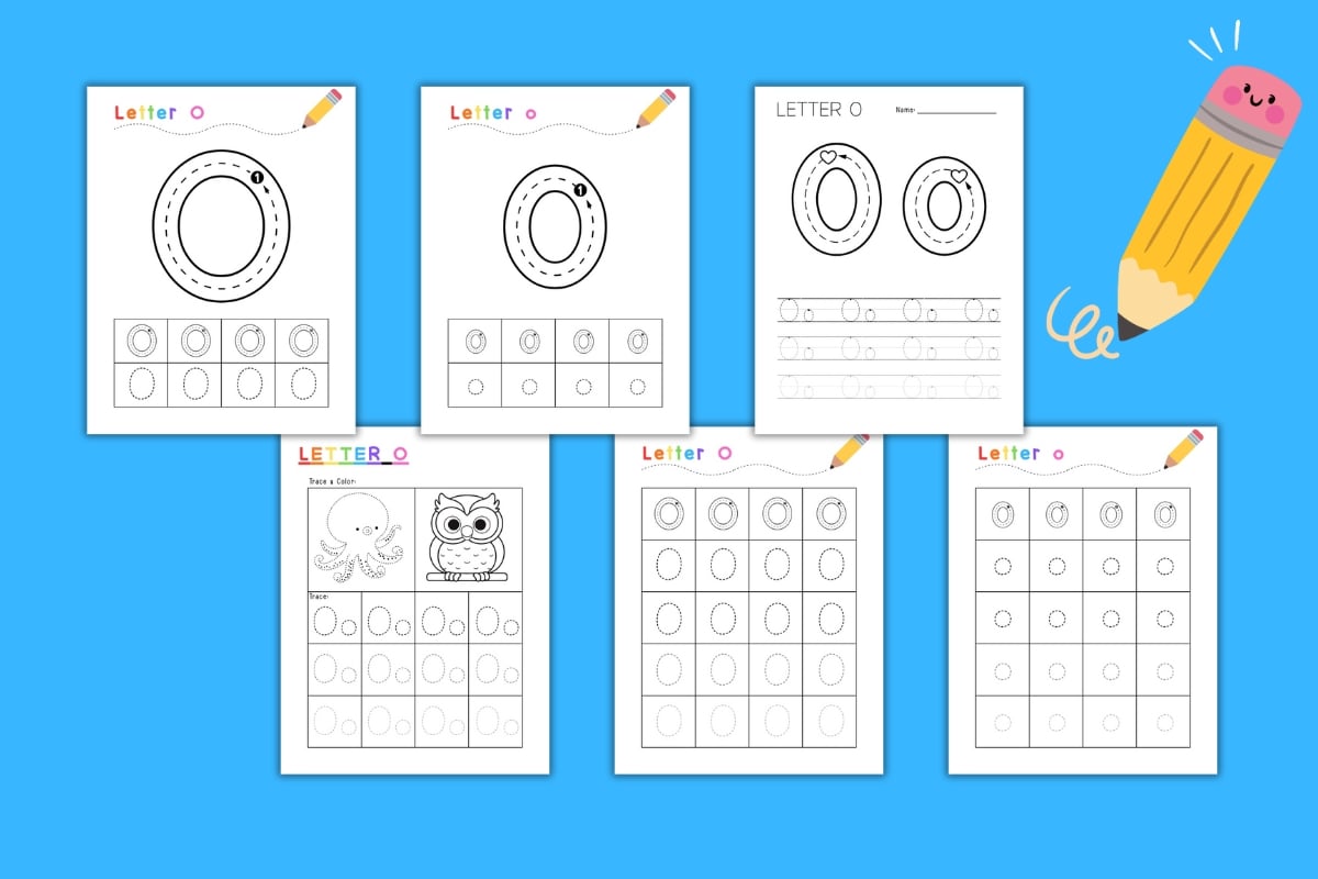 Free Printable Letter O Tracing Worksheets