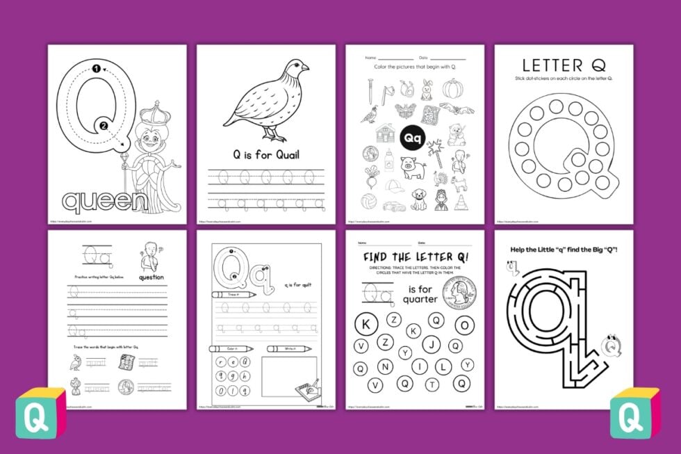 Free Printable Letter Q Worksheets