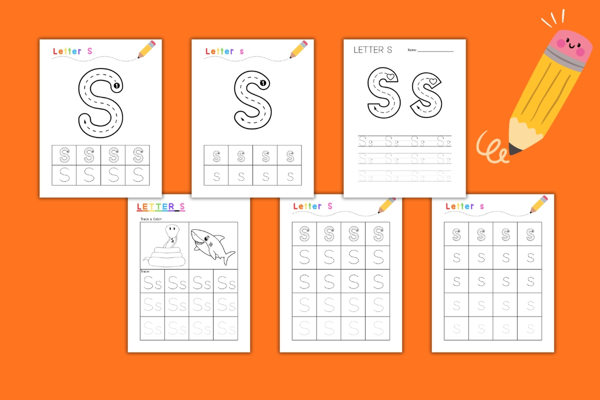 Letter S Tracing Worksheets