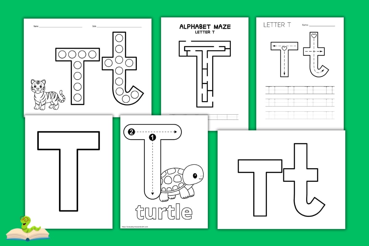 Letter T Printables