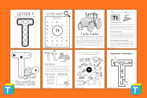 Free Printable Letter T Worksheets
