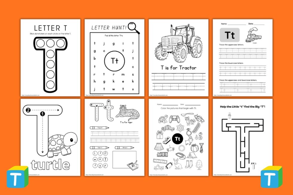 Free Printable Letter T Worksheets