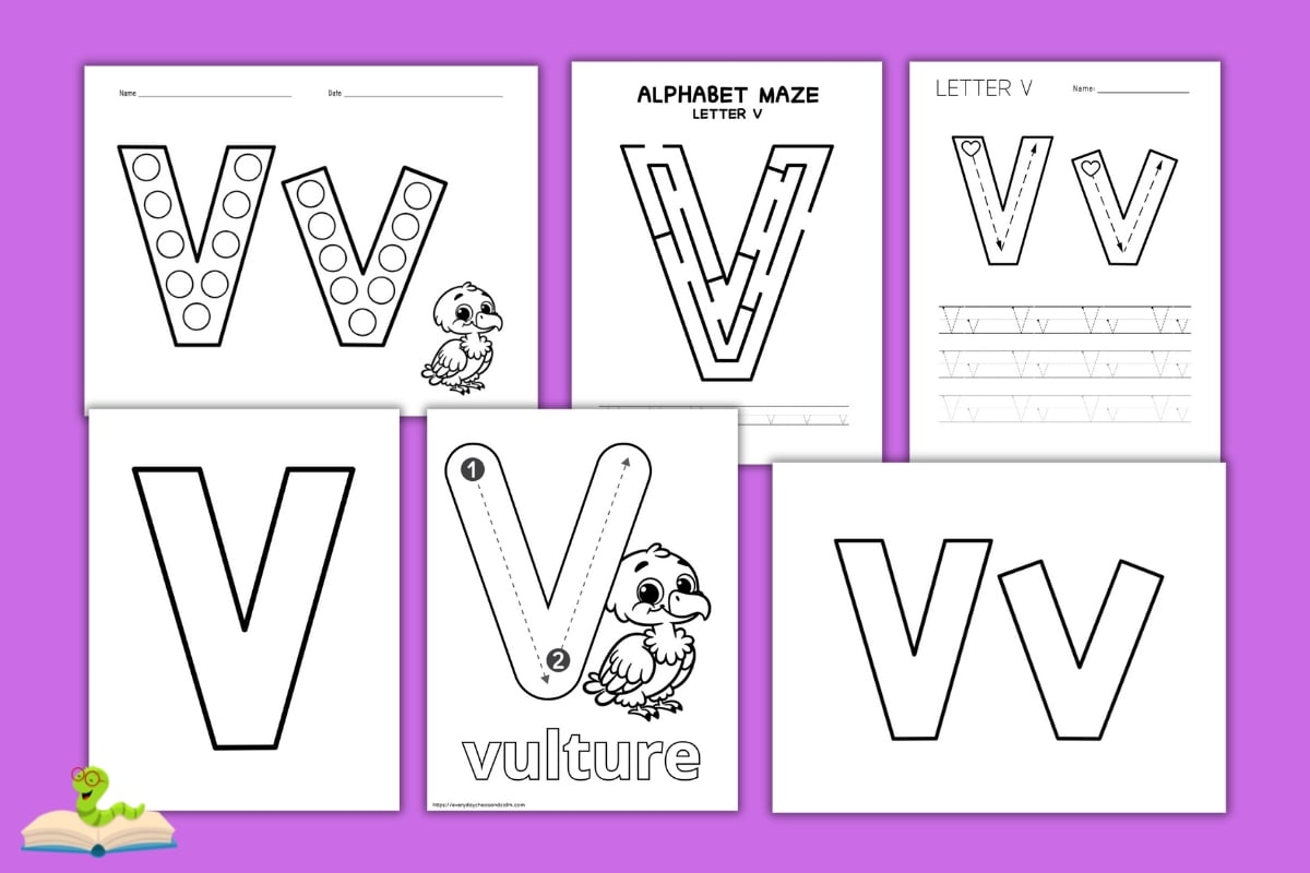 Letter V Printables