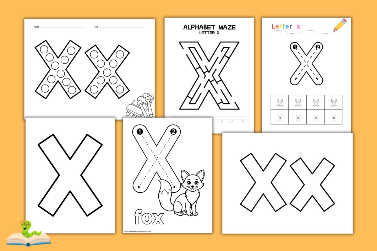 Letter X Printables