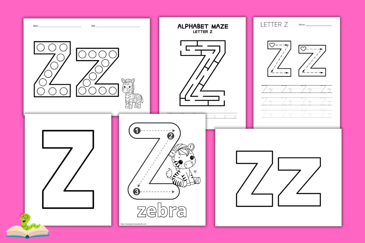 Letter Z Printables