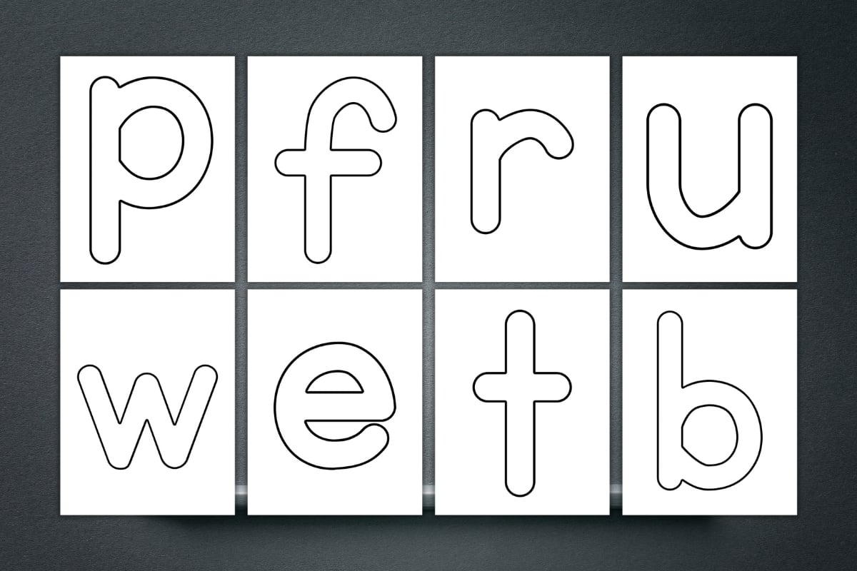 Printable Lowercase Letter Templates