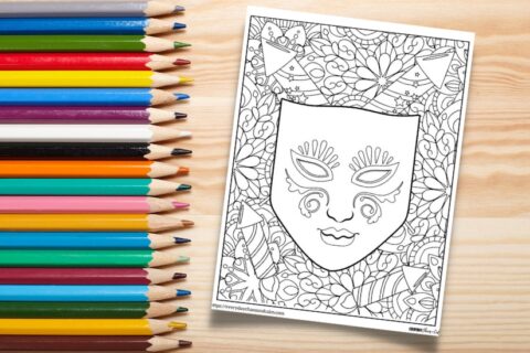 6 Free Mardi Gras Coloring Pages For Kids