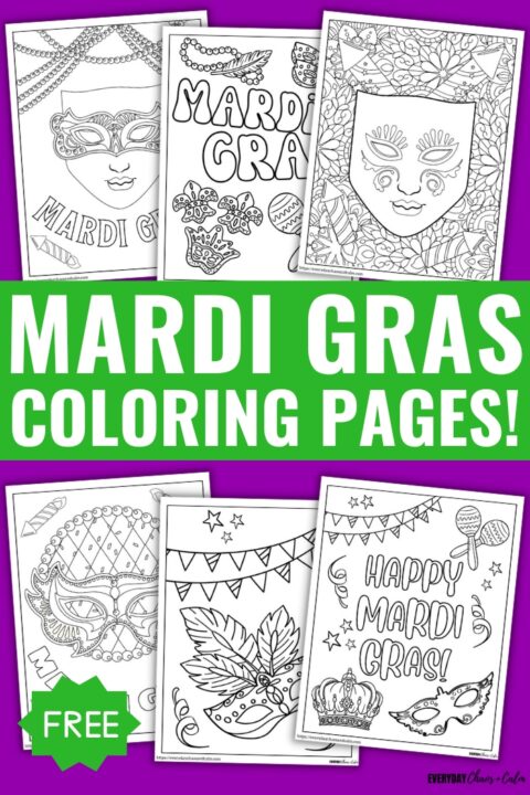 6 Free Mardi Gras Coloring Pages For Kids