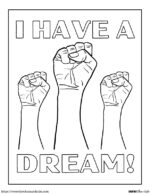 Free Printable Martin Luther King Jr Coloring Sheets