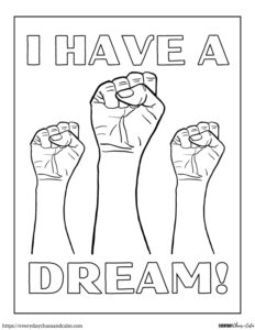 Free Printable Martin Luther King Jr Coloring Sheets