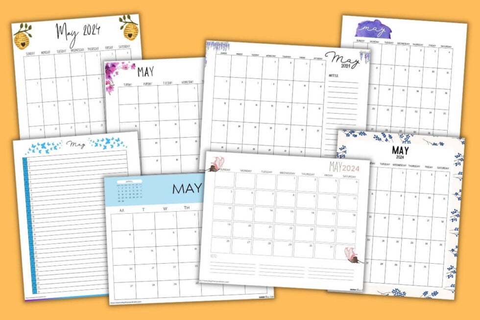 Free Printable May 2024 Calendars