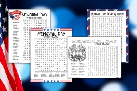 Free Printable Memorial Day Word Searches