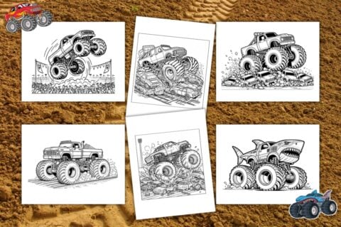 Free Monster Truck Coloring Pages For Kids