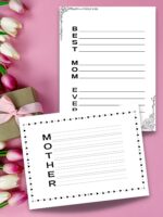 Mother's Day Acrostic Poem Templates (PDF Download)