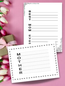 Mother's Day Acrostic Poem Templates (PDF Download)