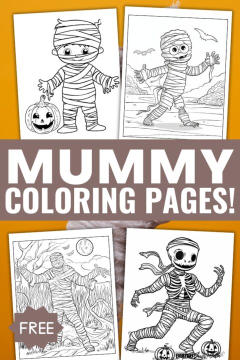 Free Mummy Coloring Pages For Halloween