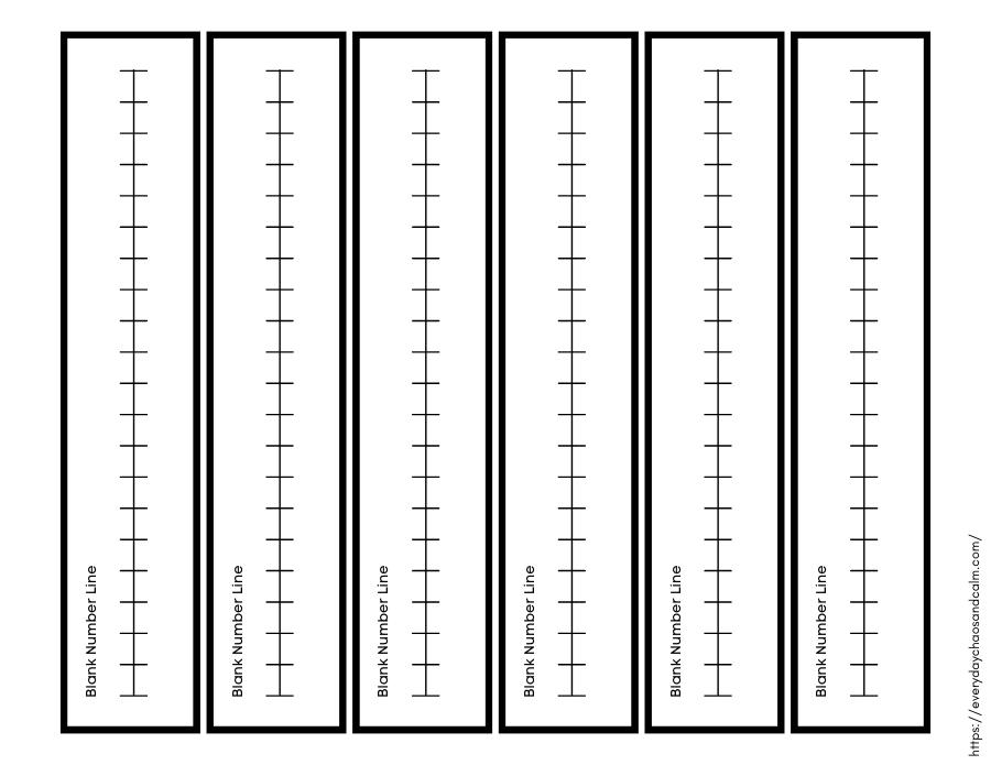 Free Printable Number Lines