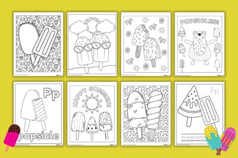 Free Popsicle Coloring Pages For Kids