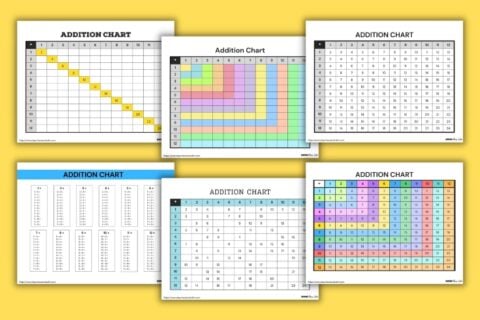 Free Printable Addition Charts And Worksheets