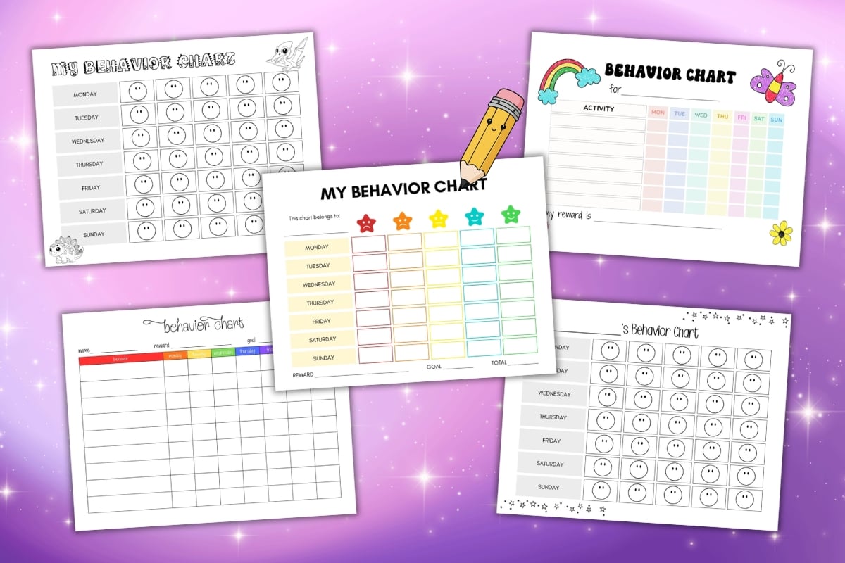 Printable Behavior Charts