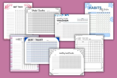 Free Printable Habit Trackers (PDF)