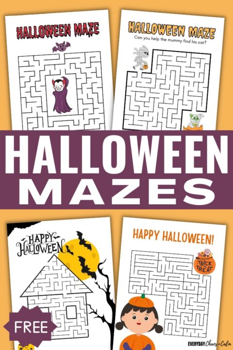 Free Halloween Maze Printables For Kids