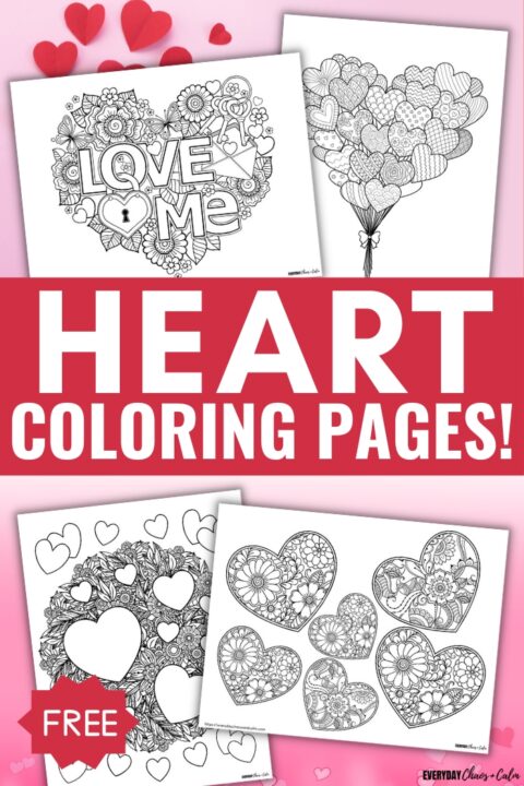 Free Heart Coloring Pages For Kids