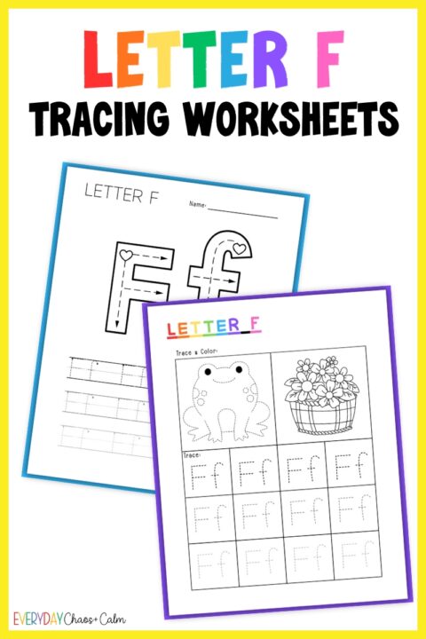 Free Printable Letter F Tracing Worksheets