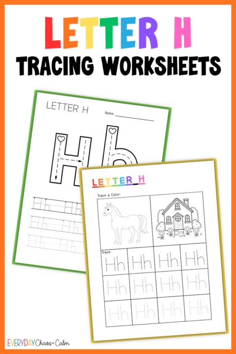 Free Printable Letter H Tracing Worksheets
