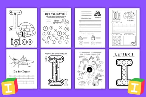 Free Printable Letter I Worksheets