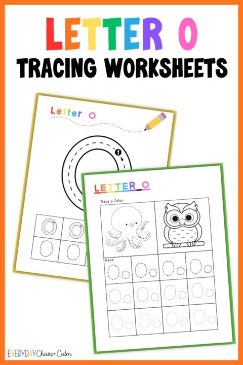 Free Printable Letter O Tracing Worksheets