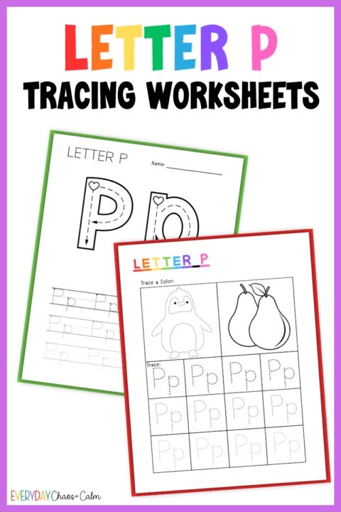 Free Printable Letter P Tracing Worksheets