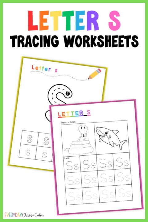 Free Printable Letter S Tracing Worksheets