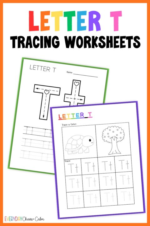 Free Printable Letter T Tracing Worksheets