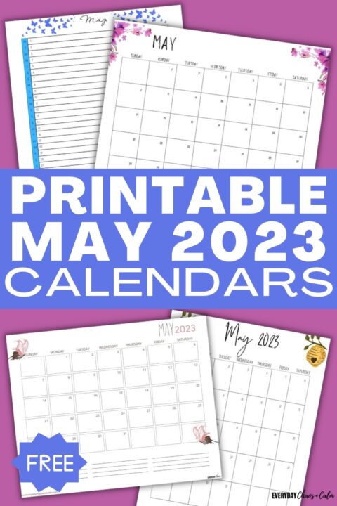 Free Printable May 2023 Calendars