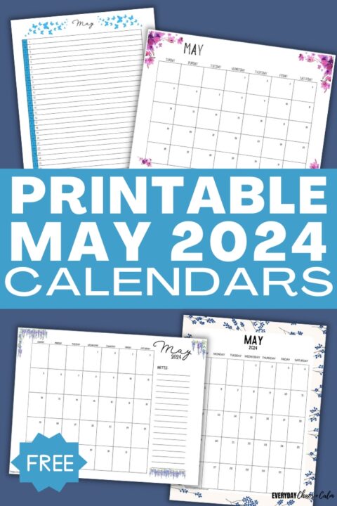Free Printable May 2024 Calendars