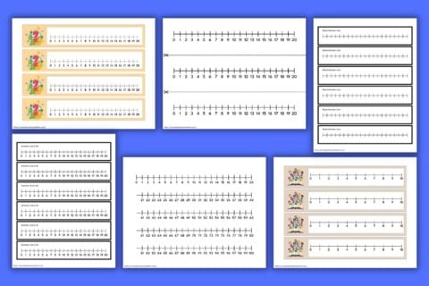 Free Printable Number Lines
