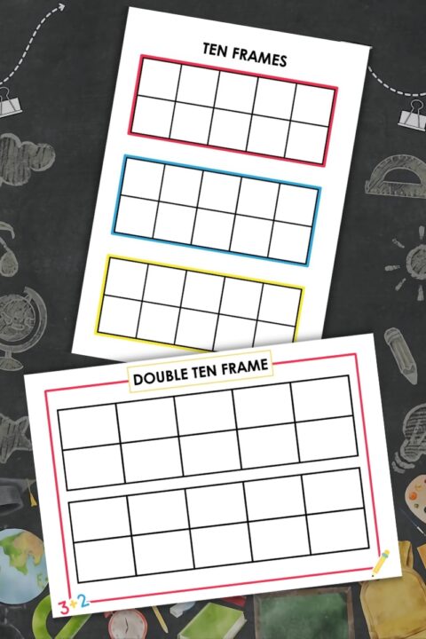 Free Ten Frame Printables For Math Activities