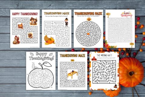Free Thanksgiving Maze Printables For Kids