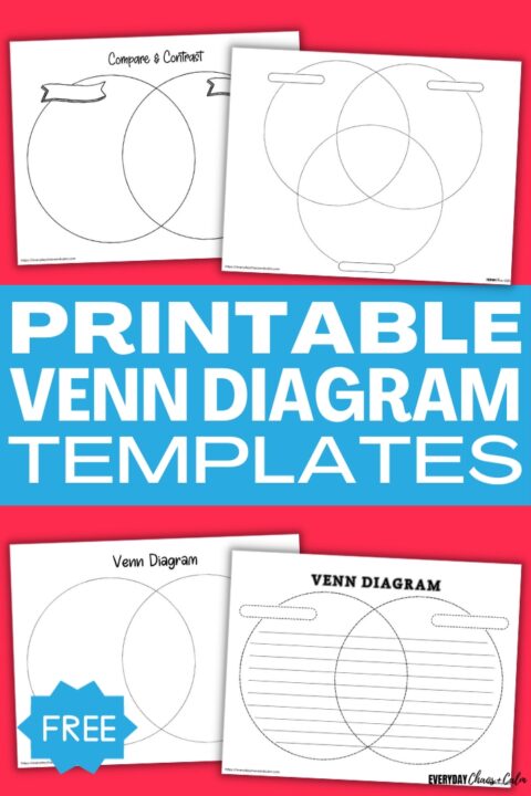 Free Printable Venn Diagram Templates & Worksheets