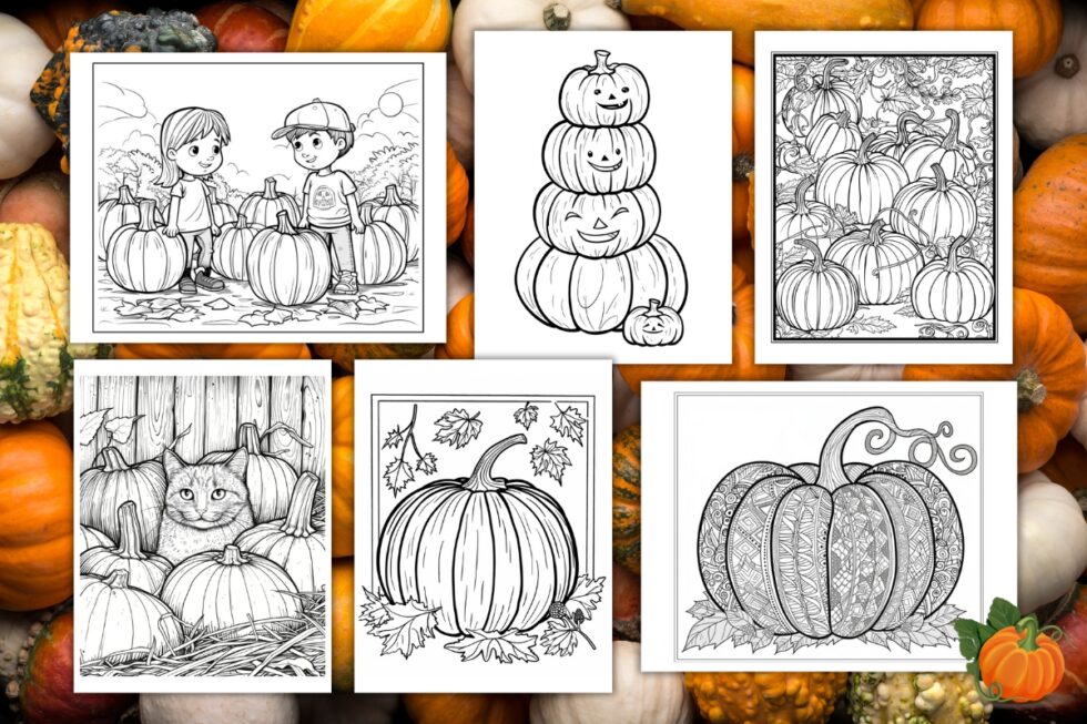 Free Pumpkin Coloring Pages For Kids