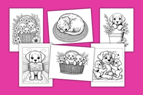 Free Puppy Coloring Pages For Kids
