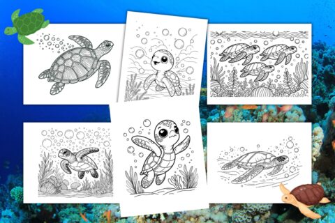 Free Cute Sea Turtle Coloring Pages