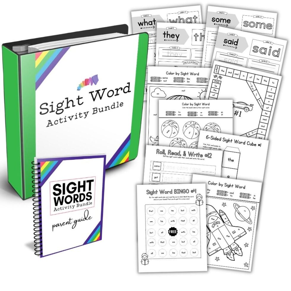 Free Sight Word Worksheets For Reading