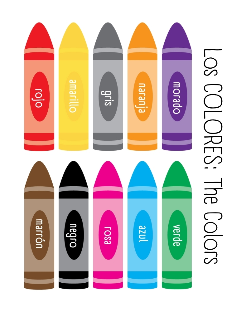 11 basic colors in spanish