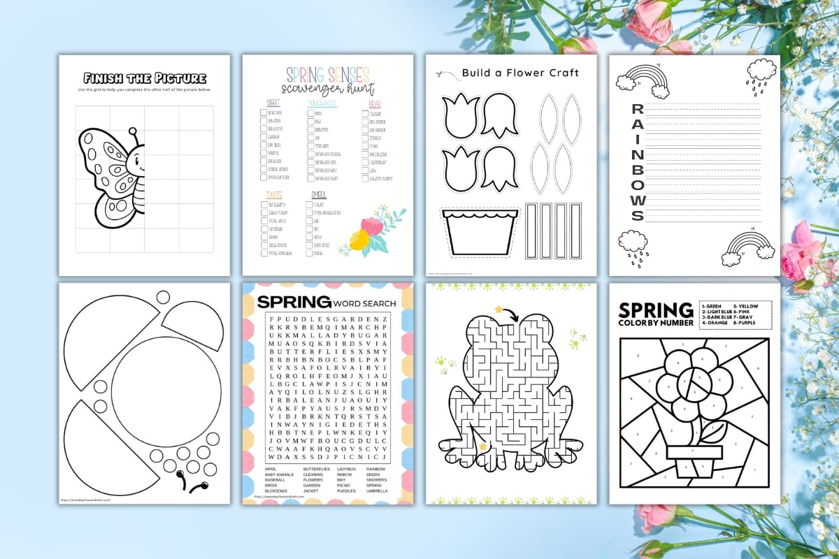 13 Free Printable Spring Activities & Crafts