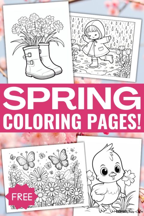 Free Spring Coloring Pages For Kids