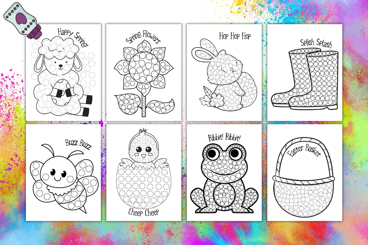Free Spring Dot Marker Printables